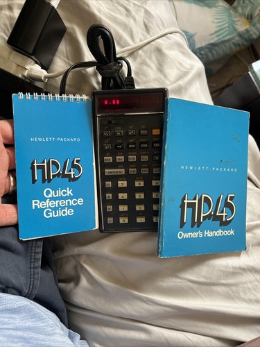 Vintage Hewlett Packard HP 45 Scientific Calculator, Original , Manuals ...
