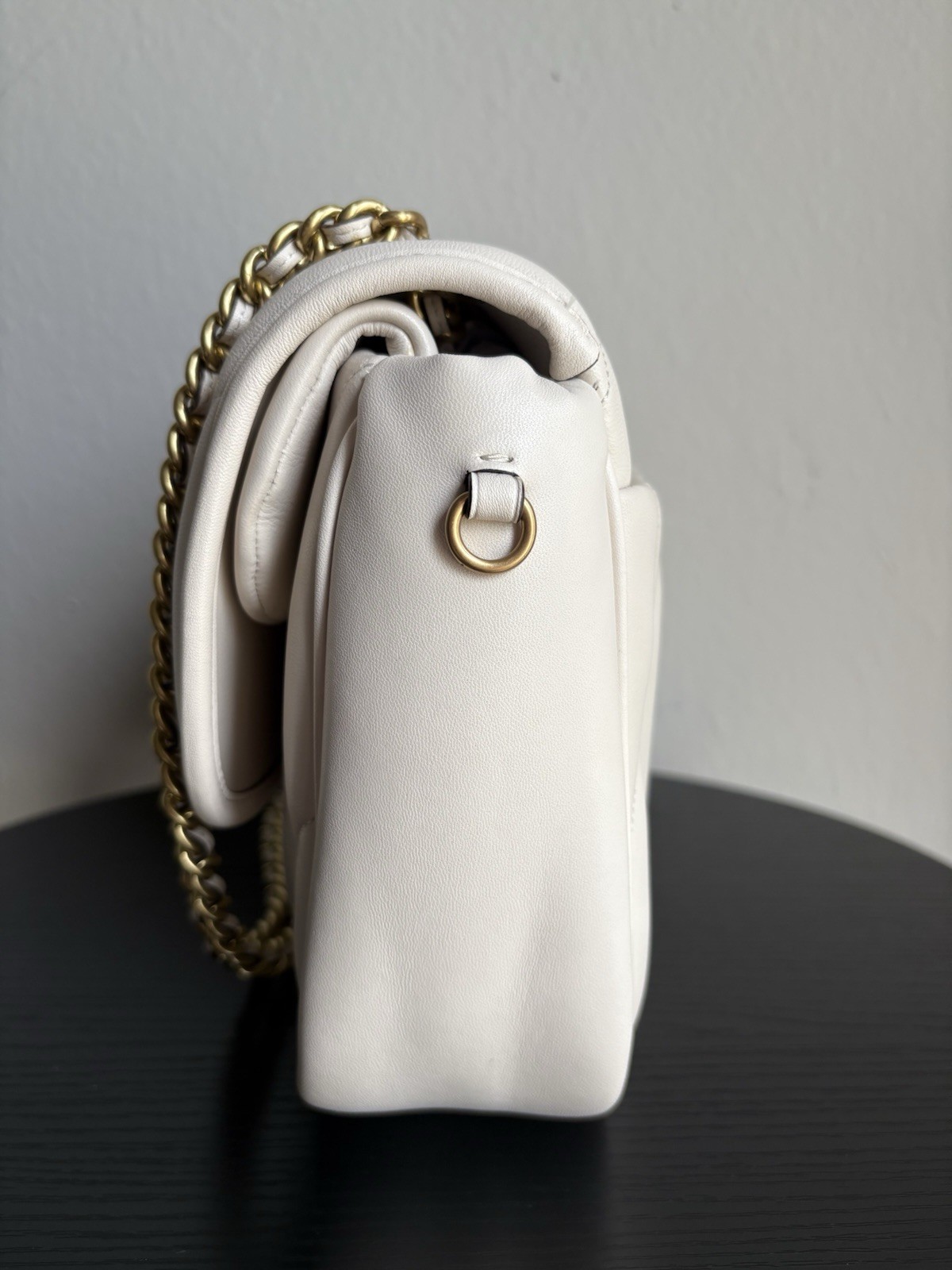 Coach pillow Madison quilted shoulder bag color chalk | eBay