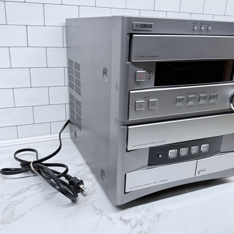 Vintage Yamaha GX-505 Audiophile Mini Component System Great 3-disc CD ...