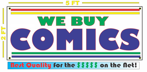 WE BUY COMICS Banner Sign NEW for Comic Book or Pawn Shop | eBay