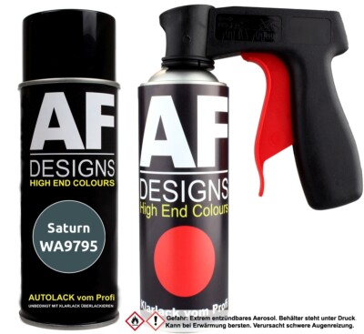 Spraydose Griff für Saturn WA9795 Dark Green Gray Metallic Klarlack ...