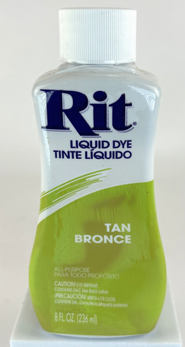 Rit All Purpose Permanent Non-Toxic Color Liquid Dye Tan 8 Fluid Ounces ...