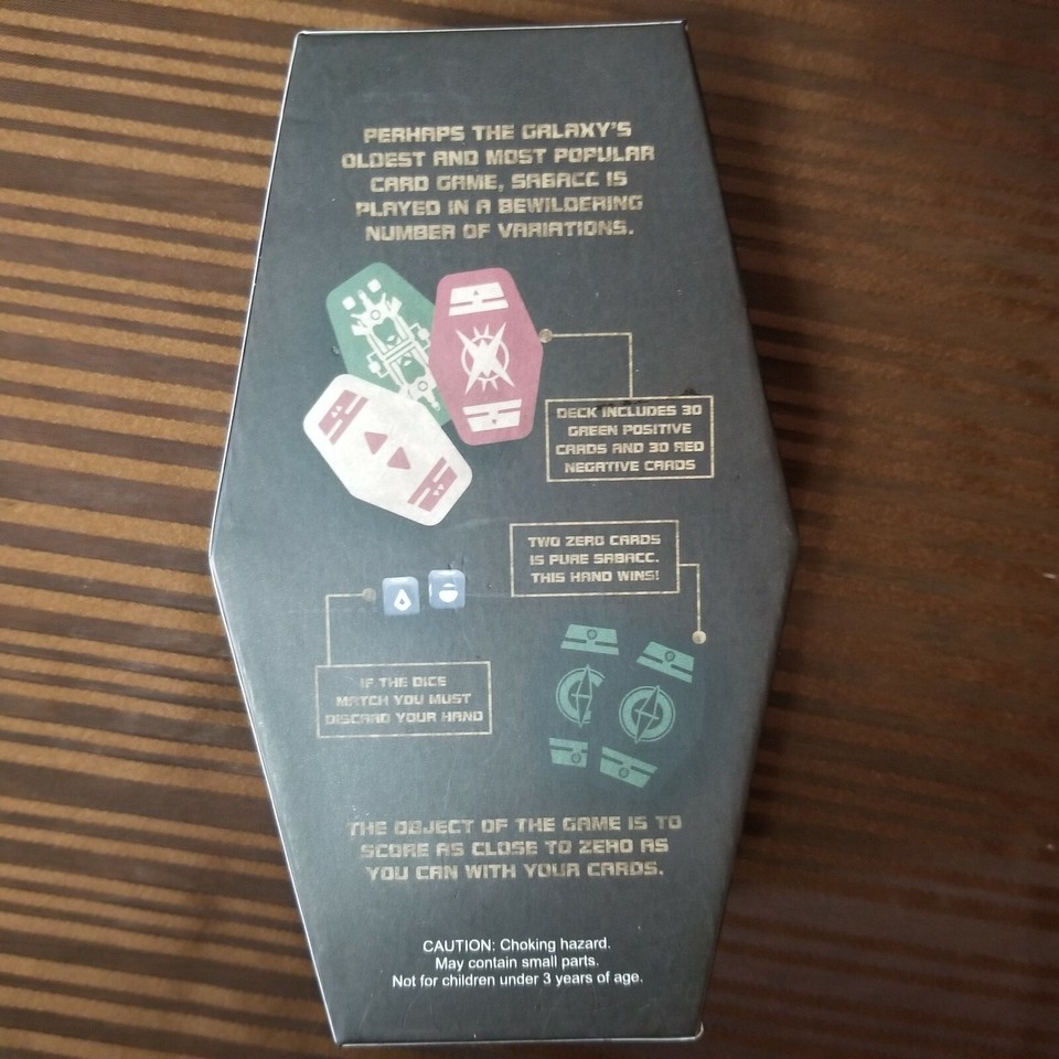 Rules PDF Disney Parks Star Wars Galaxy's Edge Sabacc Dice/Card Game ...