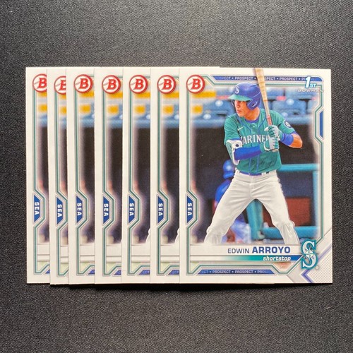 2021 Bowman Draft Edwin Arroyo Lot of 7 1st Paper Seattle Mariners | eBay