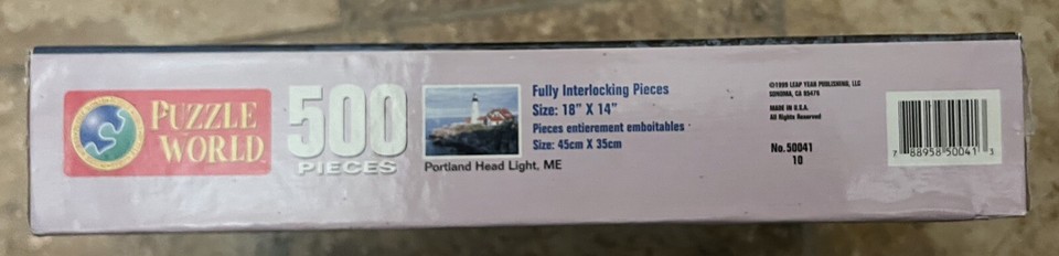 500 Piece Puzzle "Portland Head Light, ME" 788958500413 - 50041-10 | eBay