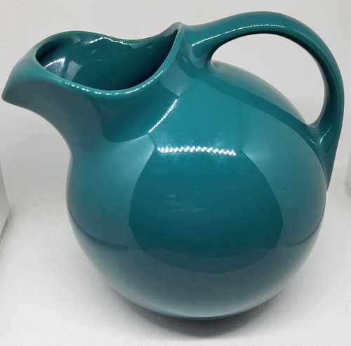 Vintage Hall Forest Green Art Deco 633 Ball Glazed Pottery Stoneware ...