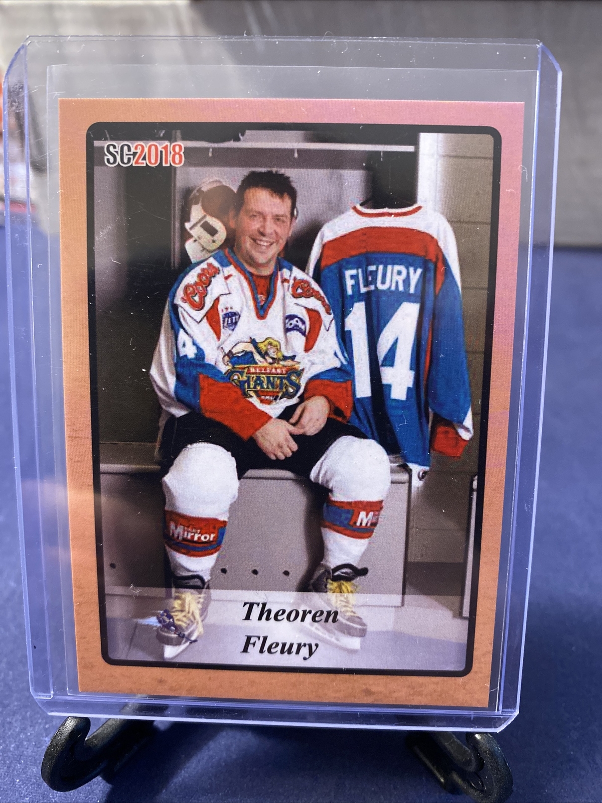 2017-18 SC2018 # 58 THEOREN FLEURY ORANGE RED SP #D 3/3 Hockey - T03 | eBay