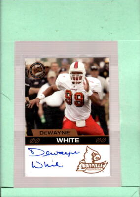 2003 Press Pass Autographs Bronze #61 DeWayne White MINT Auto ID:45347 | eBay
