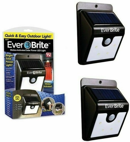 Solar wireless Motion activated outdoor LED light , EVER BRITE DELUXE 2 ...