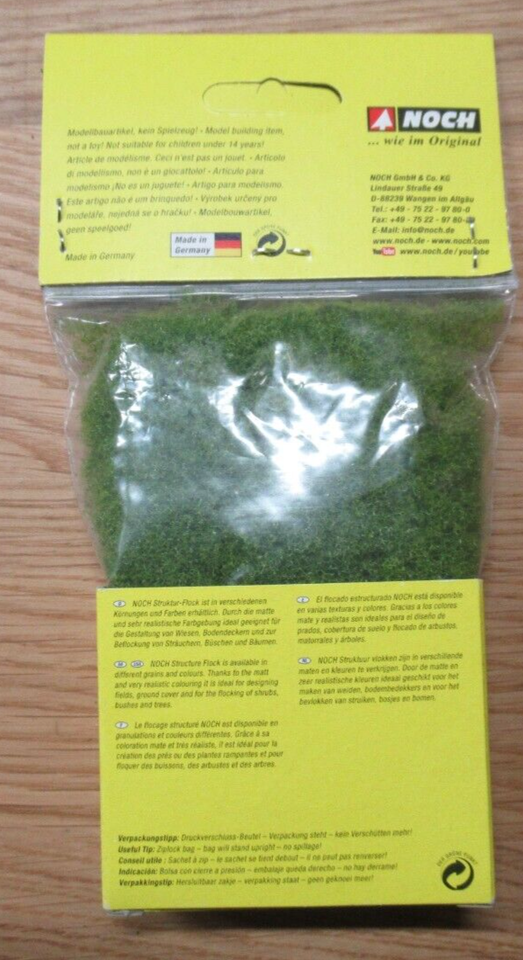 Noch Flocking Coarse Spring Green Model Train Accessory #7350 | eBay