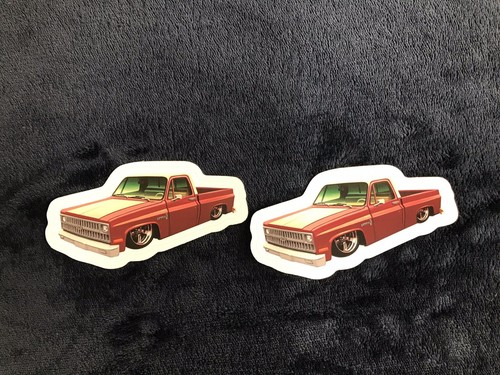 Slammed Chevy C10 Square Body Sticker 2 Pack FREE SHIPPING | eBay