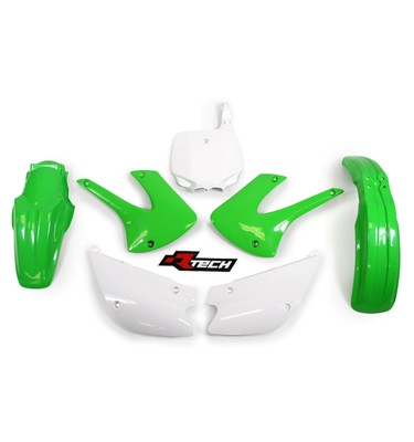Kawasaki KX100 1999 Rtech OEM Plastics Kit Inc Fenders & Shrouds | eBay ...
