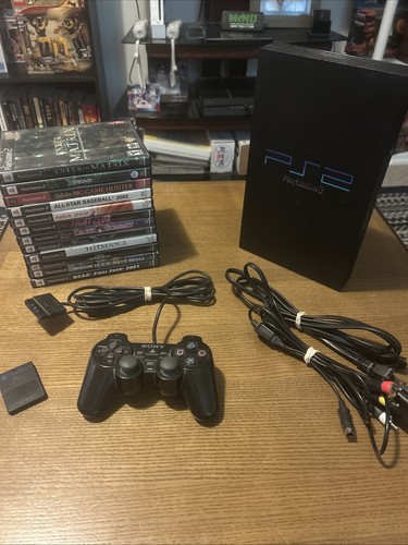 Sony PlayStation 2 PS2 Fat Console ,Cables Controller ,memory Card And ...