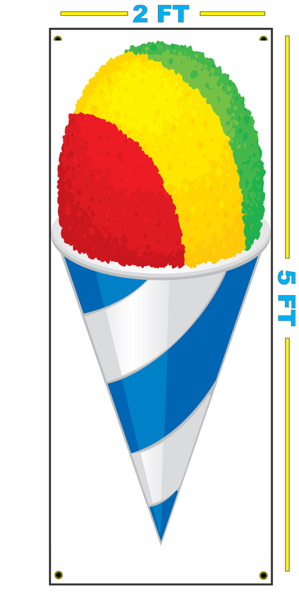 Snow Cone Signs And Banners