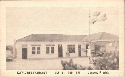 Postcard KAY'S RESTAURANT US 41 Jasper, Florida JD23 | eBay