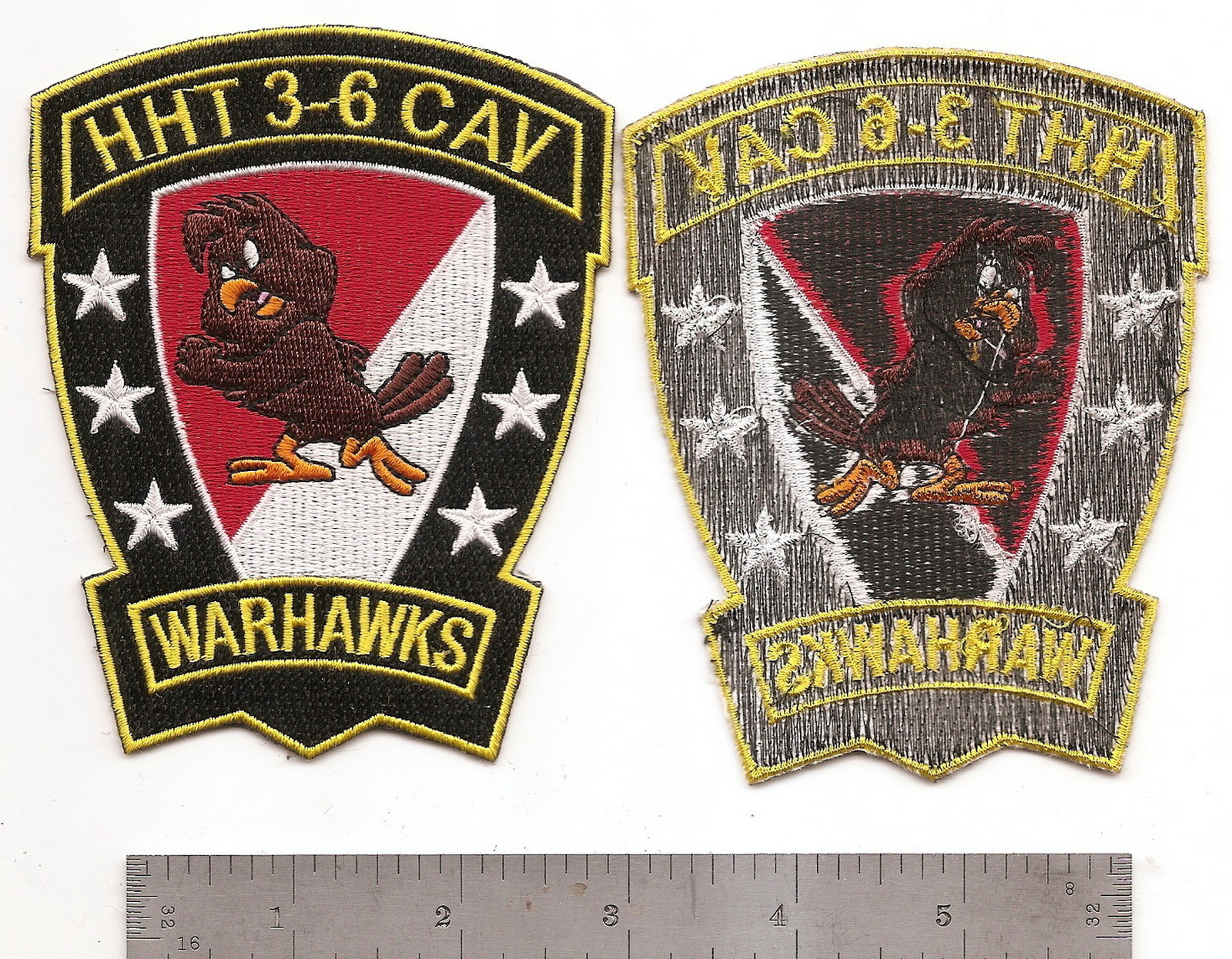 #306 HHT 3-6 CAV WARHAWKS PATCH | eBay