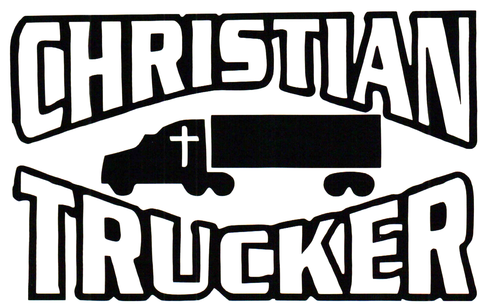 BUMPER, TRUCK, CAR, WINDOW RELIGIOUS (CHRISTIAN TRUCKER) VINYL DECAL ...