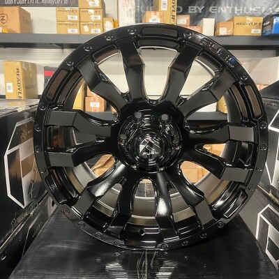 4 New Fuel D675 Blitz 20" Gloss Black 20x9 8x6.5 Wheels Rims Dodge Ram ...