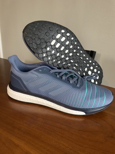 Adidas Solar Drive Boost Mens size 11.5 Running Shoes - Raw steel/aqua ...