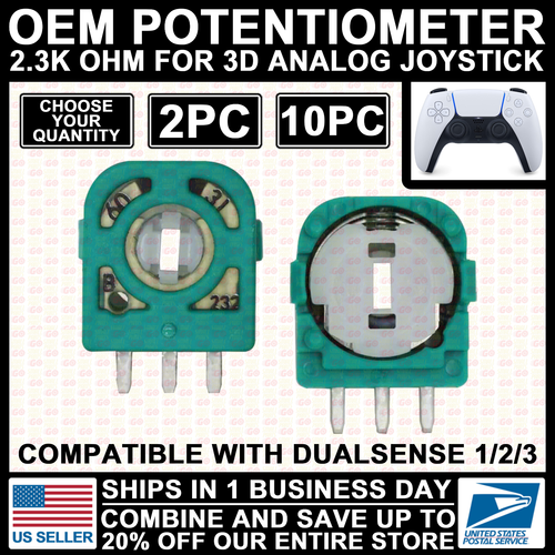 OEM Analog 3D Joy Stick Potentiometer For PS5 PlayStation 5 DualSense ...
