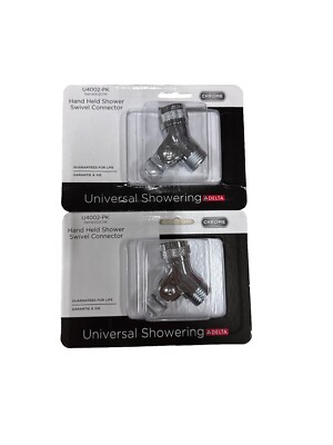 Delta U4002-PK Chrome Pin Mount Swivel Connector For Handshower (2 Pack ...