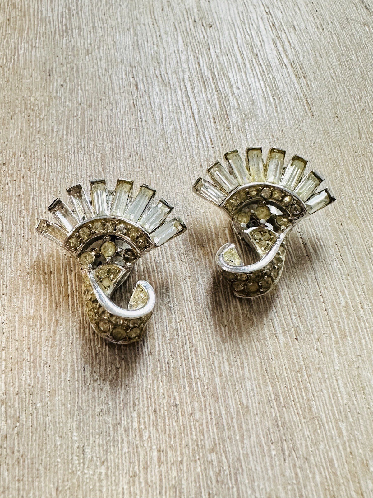 Rare 1955 Trifari Royal Plume Alfred Philippe Pave Rh… - Gem