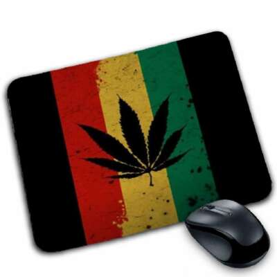 Tappetino Mouse Pad Cannabis Weed personalizzabile Marijuana bandiera ...