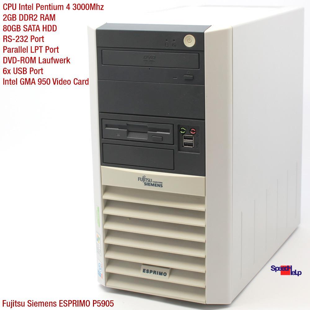 Pc Computer Fsc Fujitsu Siemens Esprimo P5905 D2151 A11 Gs 4 Pc Computer Fsc Fujitsu Siemens Esprimo P5905 D2151 A11 Gs 4