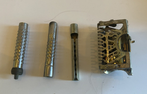 Antique Kampfe Bros Star Single Edge Silver Safety Razor w Blade ...