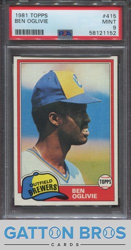 1981 Topps Ben Ogilvie #415 PSA 9 MINT | eBay