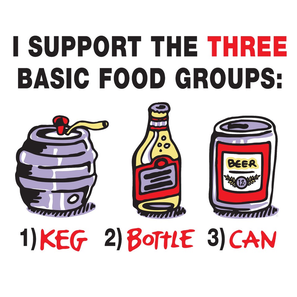 Attitude Aprons Fully Adjustable I Support the 3 Basic Food Groups ...