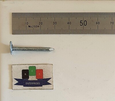 Galvanised Steel Clout Nails (30mm Length/2.65mm Gauge) | eBay UK