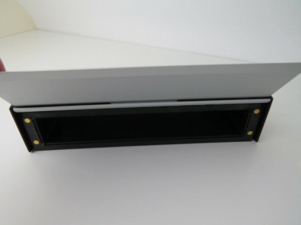 New Letter plate assembly in aluminium, complete front door letterbox ...