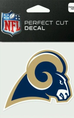 Los Angeles Rams Logo Retro Colors 4x4 Perfect Cut Window Decal See ...