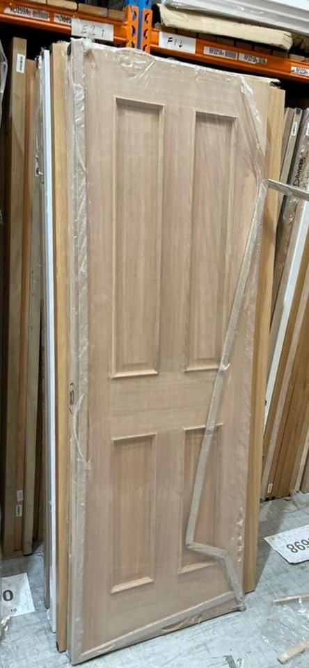 Internal Oak Victorian 4 Panel Fire Door FD30 with Raised Mouldings ...