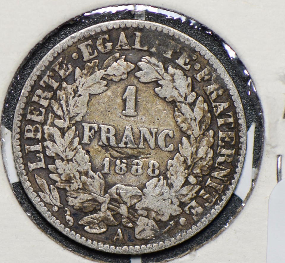 France 1888 1 Franc 290629 combine shipping | eBay