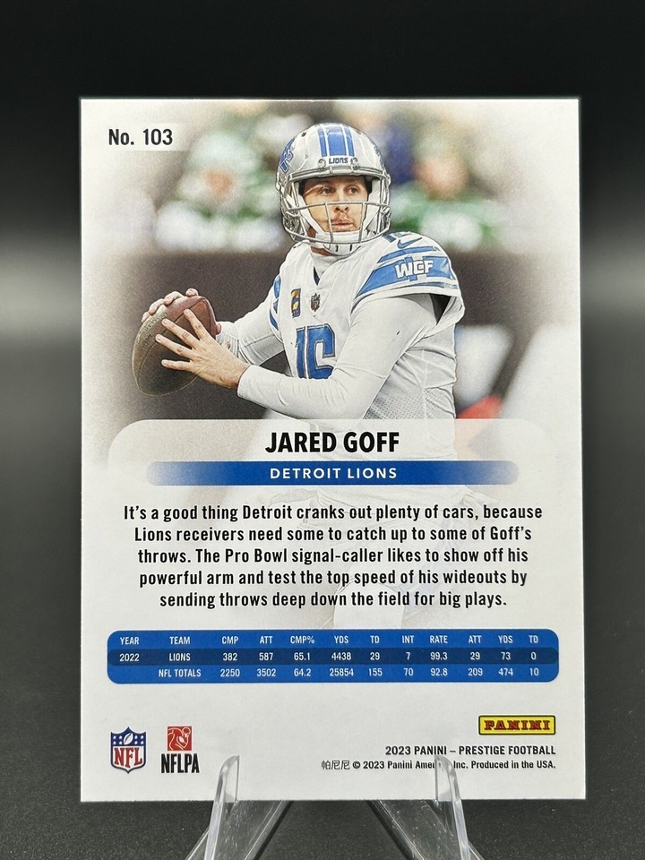 2023 Panini Prestige - #103 Jared Goff | eBay