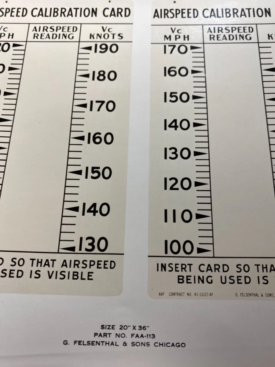 Airspeed Calibration