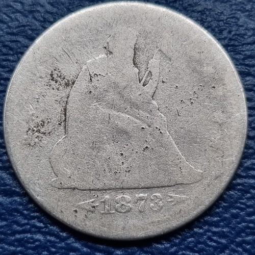 1873 Seated Liberty Quarter 25c Circulated Lowball #72396 | eBay