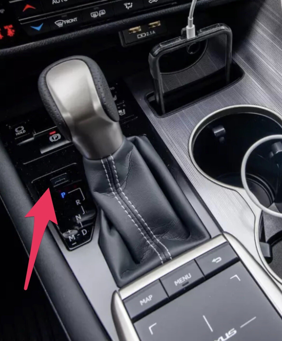 16 - 20 LEXUS ES350 SHIFTER LOCK RELEASE BUTTON CAP TRIM COVER BLACK ...