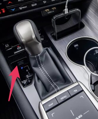 16 - 20 LEXUS ES350 SHIFTER LOCK RELEASE BUTTON CAP TRIM COVER BLACK ...