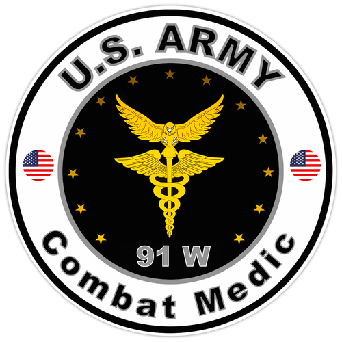 United States Army Combat Medic Bumper Sticker Military Soldier Decal 5 ...