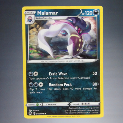 2020 POKEMON TCG MALAMAR #045/073 CHAMPION'S PATH UNCOMMON TRADING CARD ...