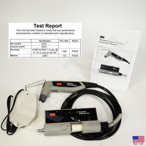 3M Model 980 Cleanroom-rated Ionizing Blow-off Gun + Test Report | eBay