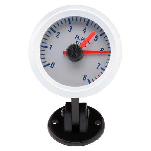 2" 52mm 0~8000RPM Tachometer Blue Light For 4 / 6 / 8 Cylinder Engines ...