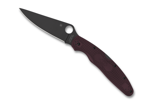 Spyderco Knife Police 4 C07BGBKP4 Burgundy Micro-Melt PD1 Steel Pocket ...