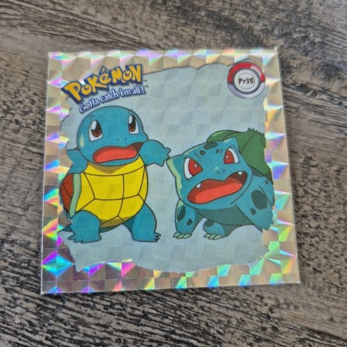 Vintage 1999 Artbox Pokemon Sticker #PR35 Squirtle Bulbasaur Series 1 ...