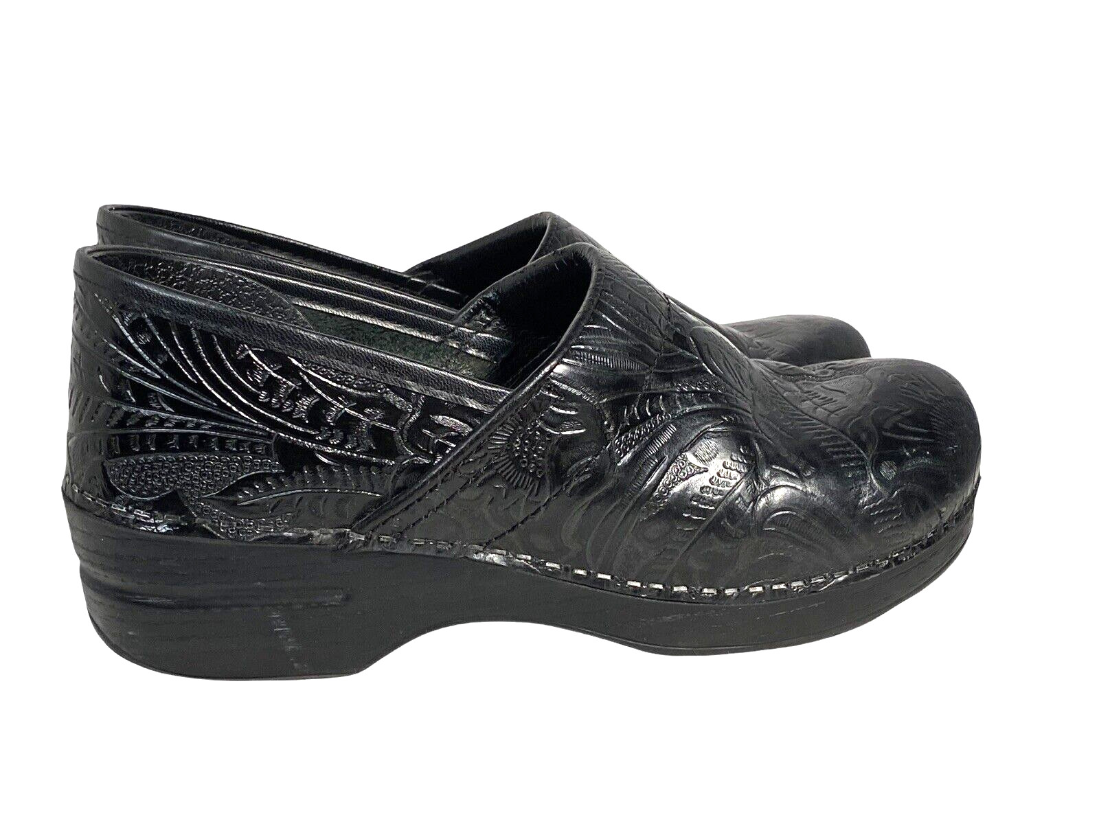 Dansko Professional Black Leather Work Clog Shoe Wome… - Gem