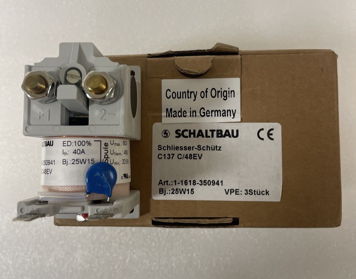 C137 C/48EV Schaltbau Single pole contactors for battery voltages | eBay