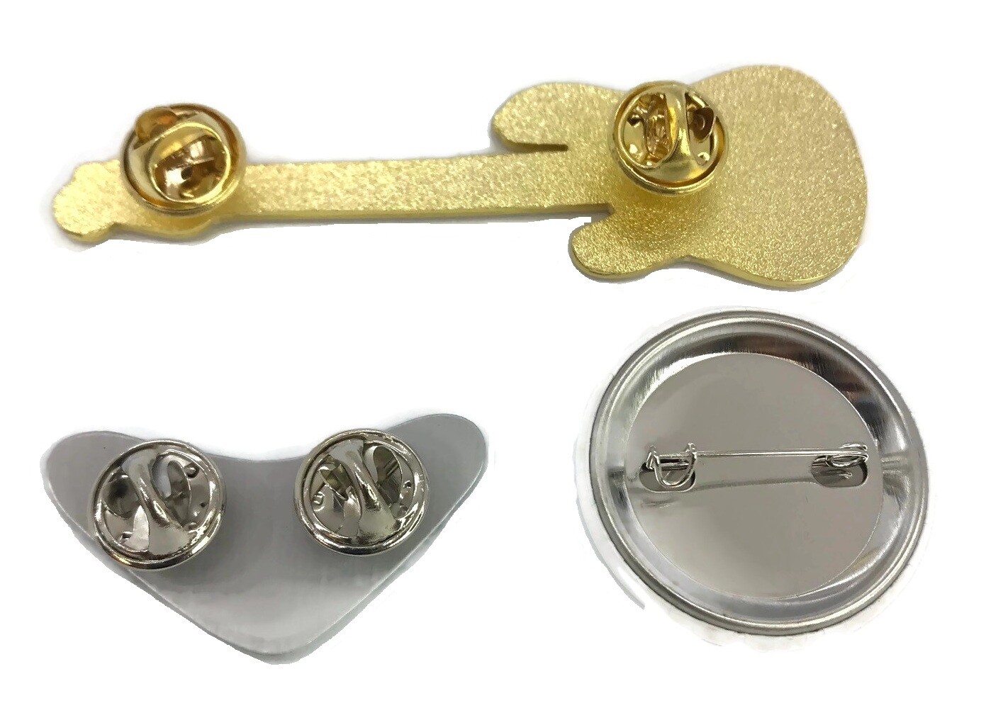 BTTF Jacket PIN Set of 3 Guitar Boomerang Art Revolution Replica McFly ...